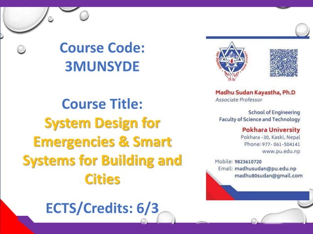 Automated system design for emergencies | PPTX