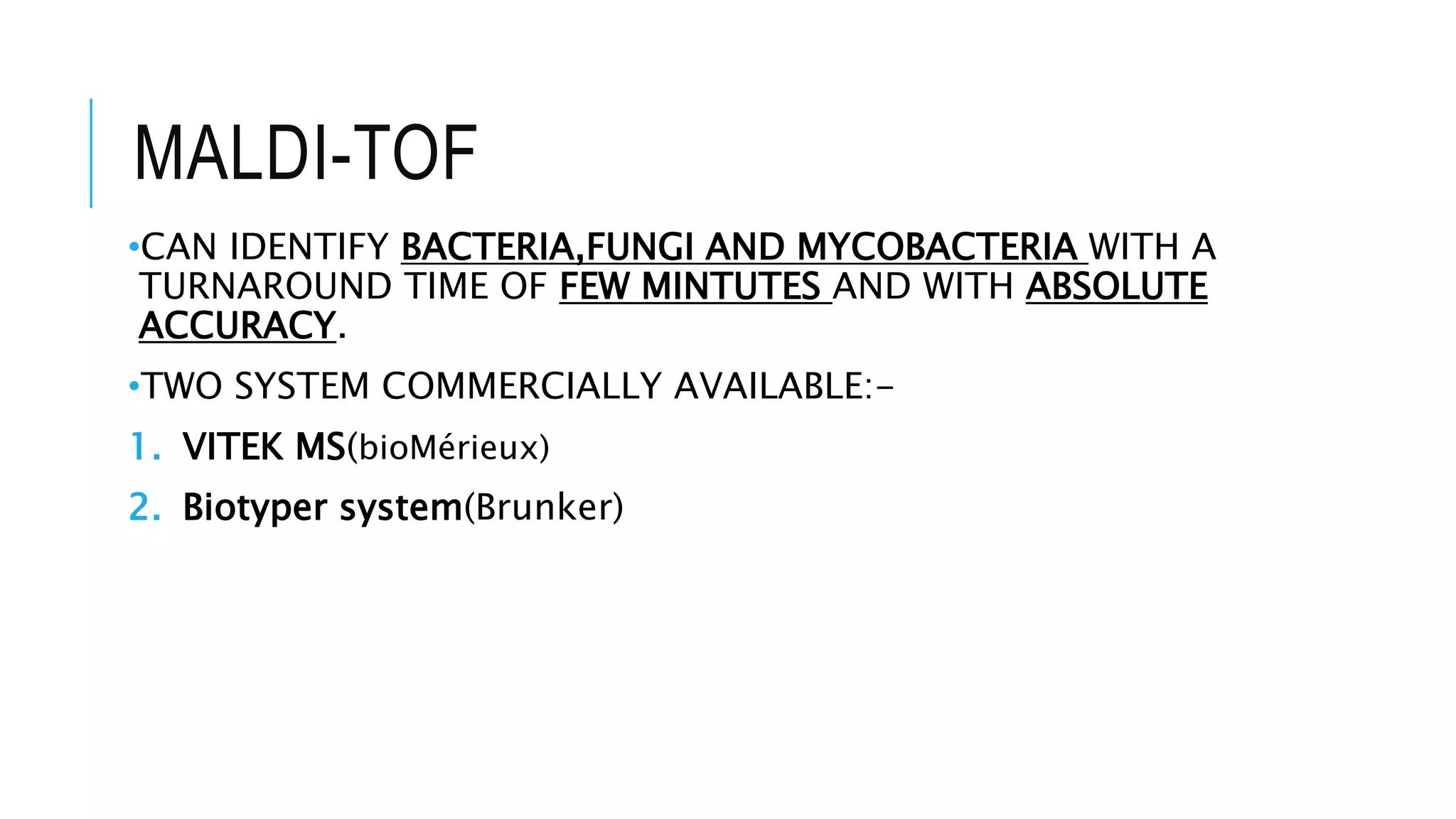 Automated system for bacterial identification | PPTX
