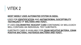 Automated system for bacterial identification | PPTX