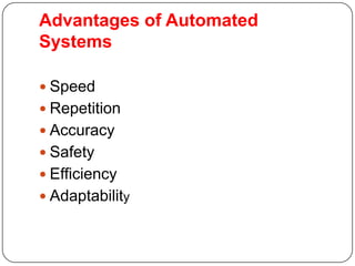 Automated systems | PPTX