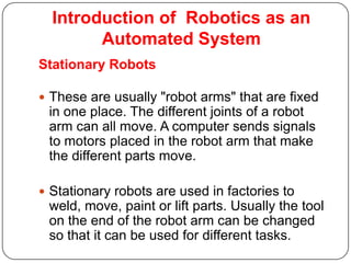 Automated systems | PPTX