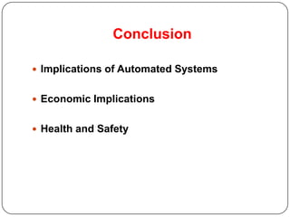 Automated systems | PPTX