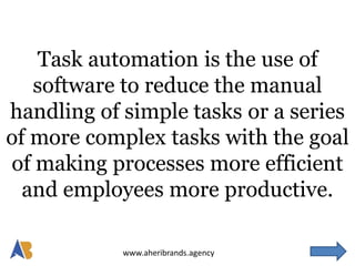 Automated tasks | PPT