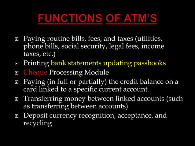 Automated teller machine | PPT