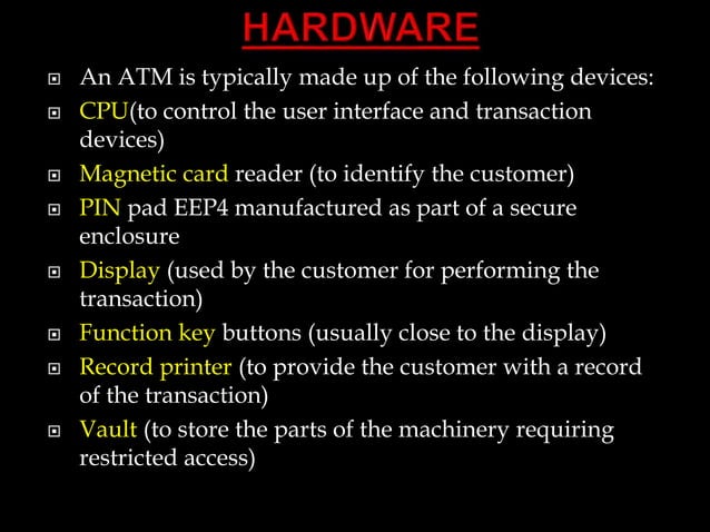 Automated teller machine | PPT