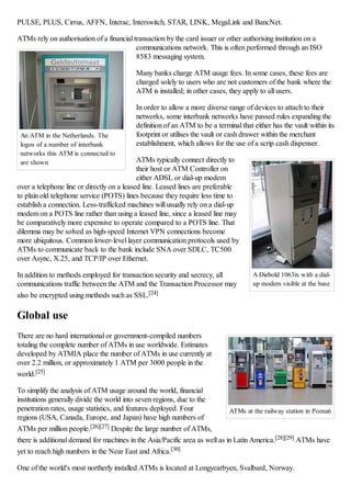 Automated teller machine wikipedia, the free encyclopedia | PDF