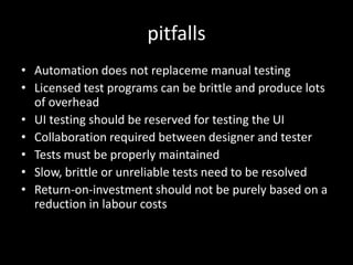 Automated testing | PPT