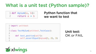 Automated testing of Excel Workbooks | PDF