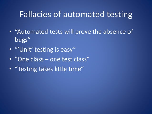 Automated Testing But Like For Powershell April 2012 Ppt