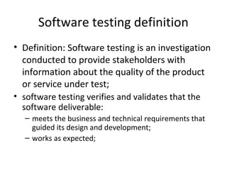 Automated testing overview | PPT | Educational Assessment | Education