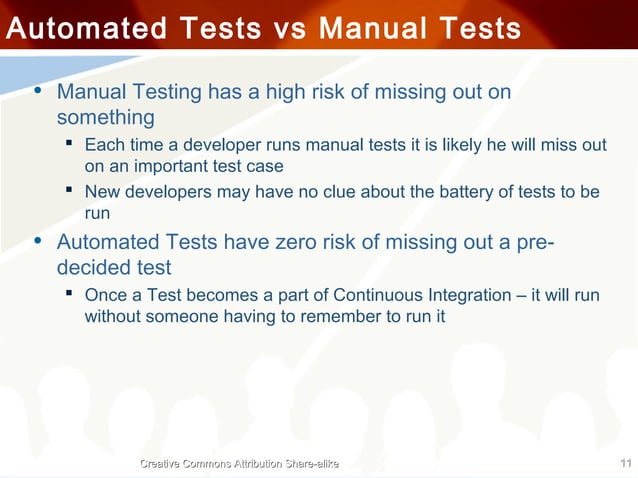 Automated testing vs manual testing | PPT