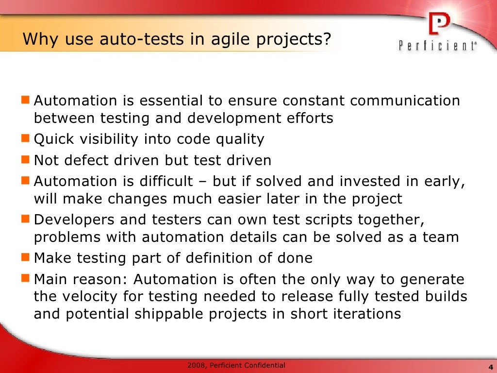 Automated Testing With Agile