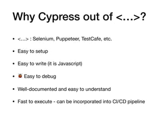Automated testing with Cypress | PDF
