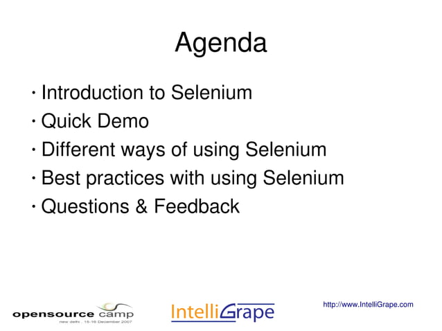 Automated Web Testing With Selenium | PPT