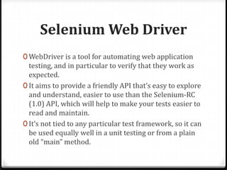 Automated testing with selenium prasad bapatla | PPTX