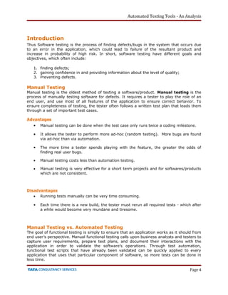 Automated testing White Paper | PDF