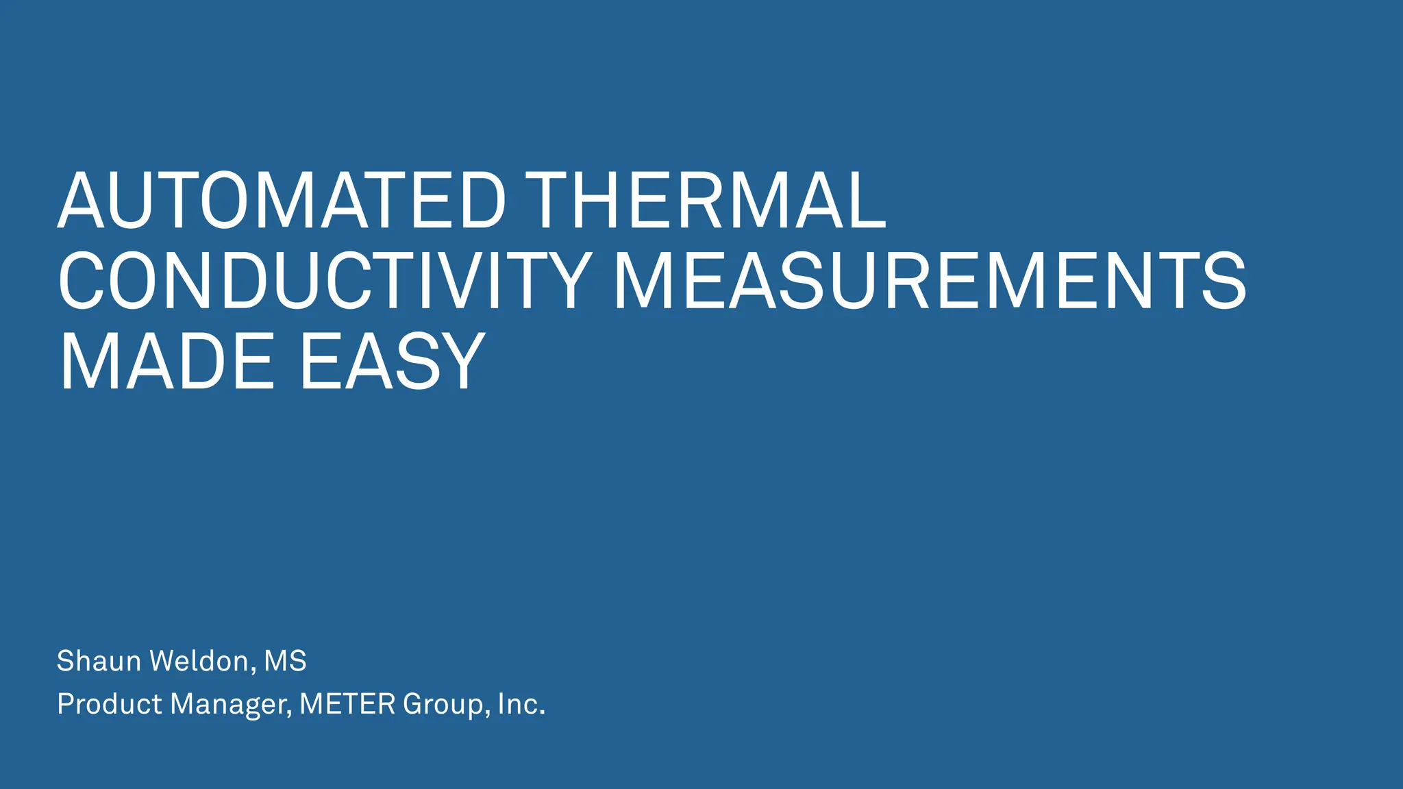 Automated Thermal Conductivity Measurements Made Easy | PDF