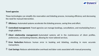 Automated Ticketing System | Automated Travel Module | PPTX