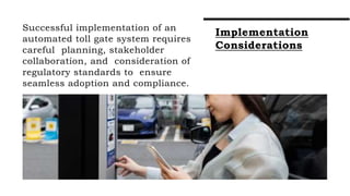 Presentation on Automatic Toll collection system using RFID | PPTX