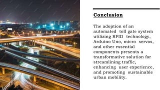 Mini Project presentation on Automated toll collection system | PPTX