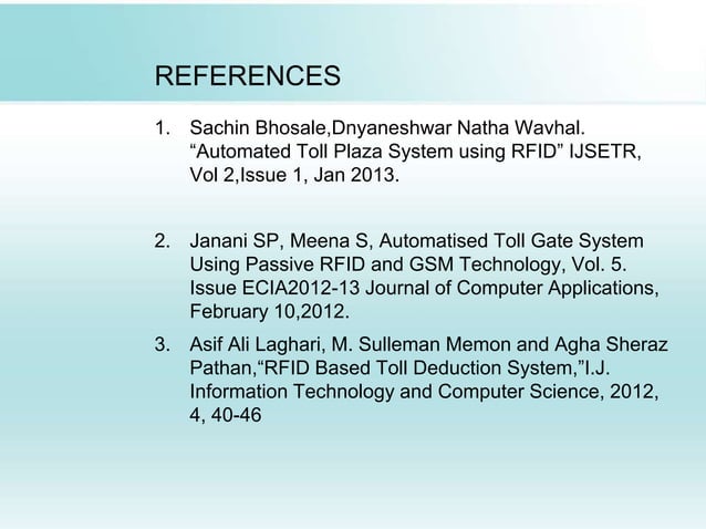 Automated toll tax collection using rfid | PPT