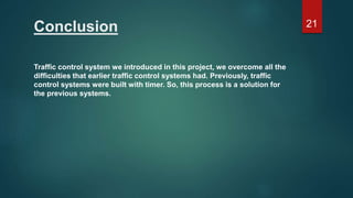 Automated traffic control by using image processing | PPTX | Photo Editing Software | Computer ...