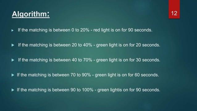 Automated traffic control by using image processing | PPT