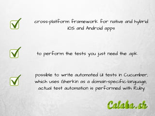 Automated UI Testing Frameworks | PPT