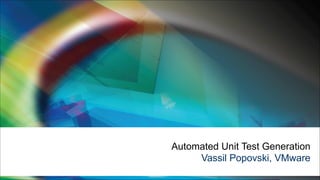 Automated Unit Test Generation - ISTA 2013 | PDF