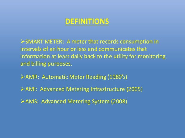 Automated Utility Metering | PPT