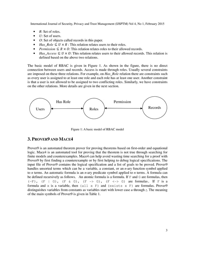 Automated Verification Of Role Based Access Control Policies Constraints Using Prover9