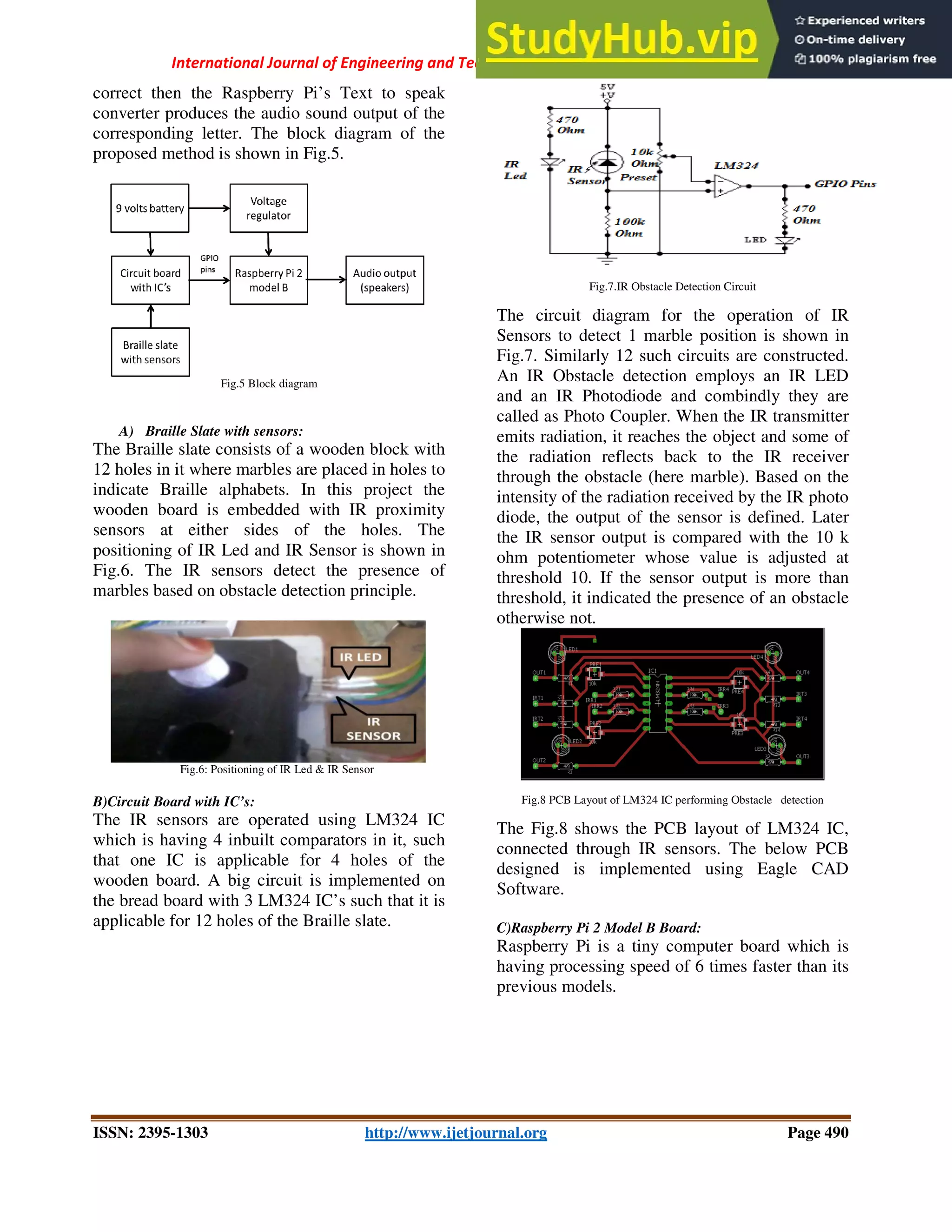 Automated Voice Based Braille Script Teaching Aid Using | PDF