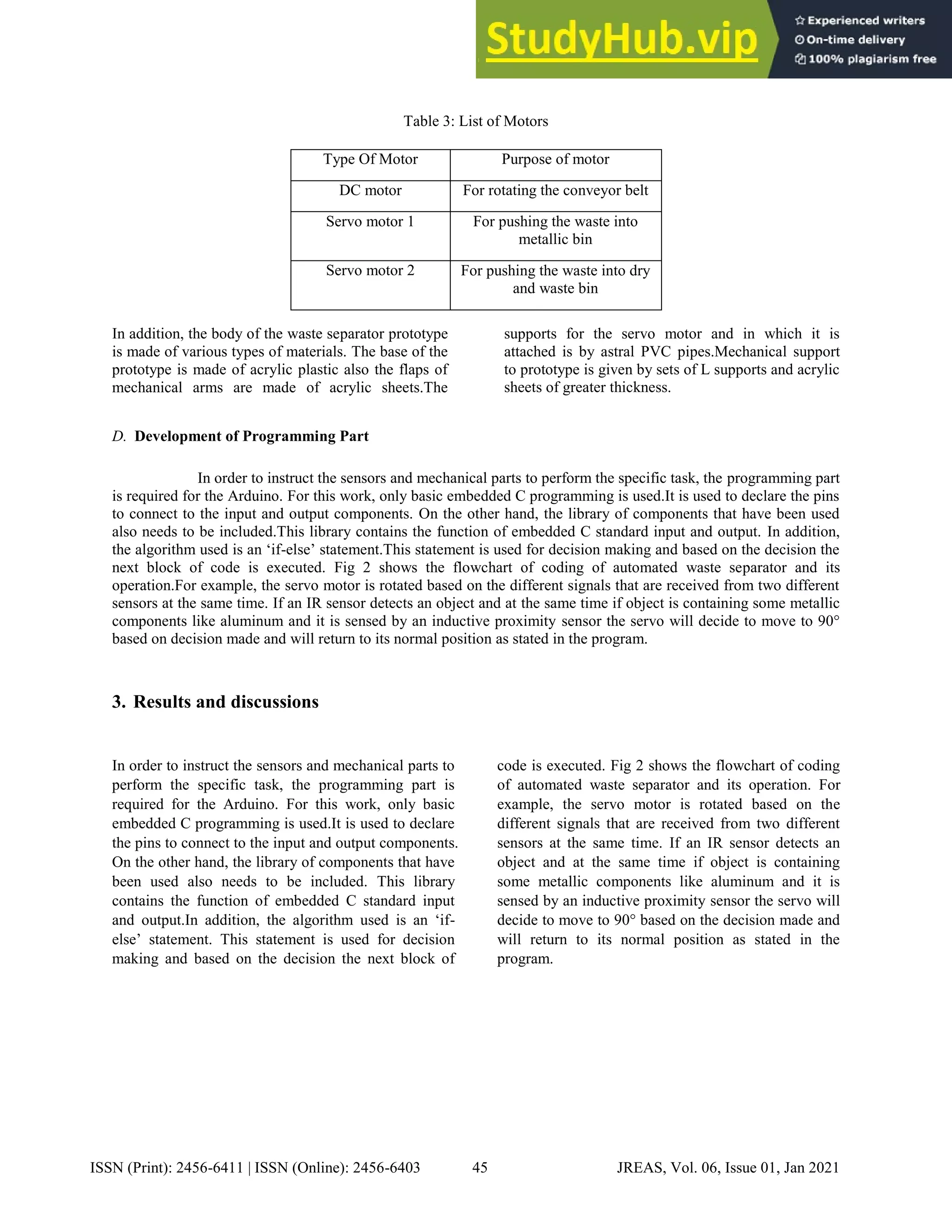 AUTOMATED WASTE SEGREGATOR | PDF