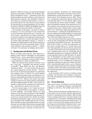 Automated worm fingerprinting | PDF