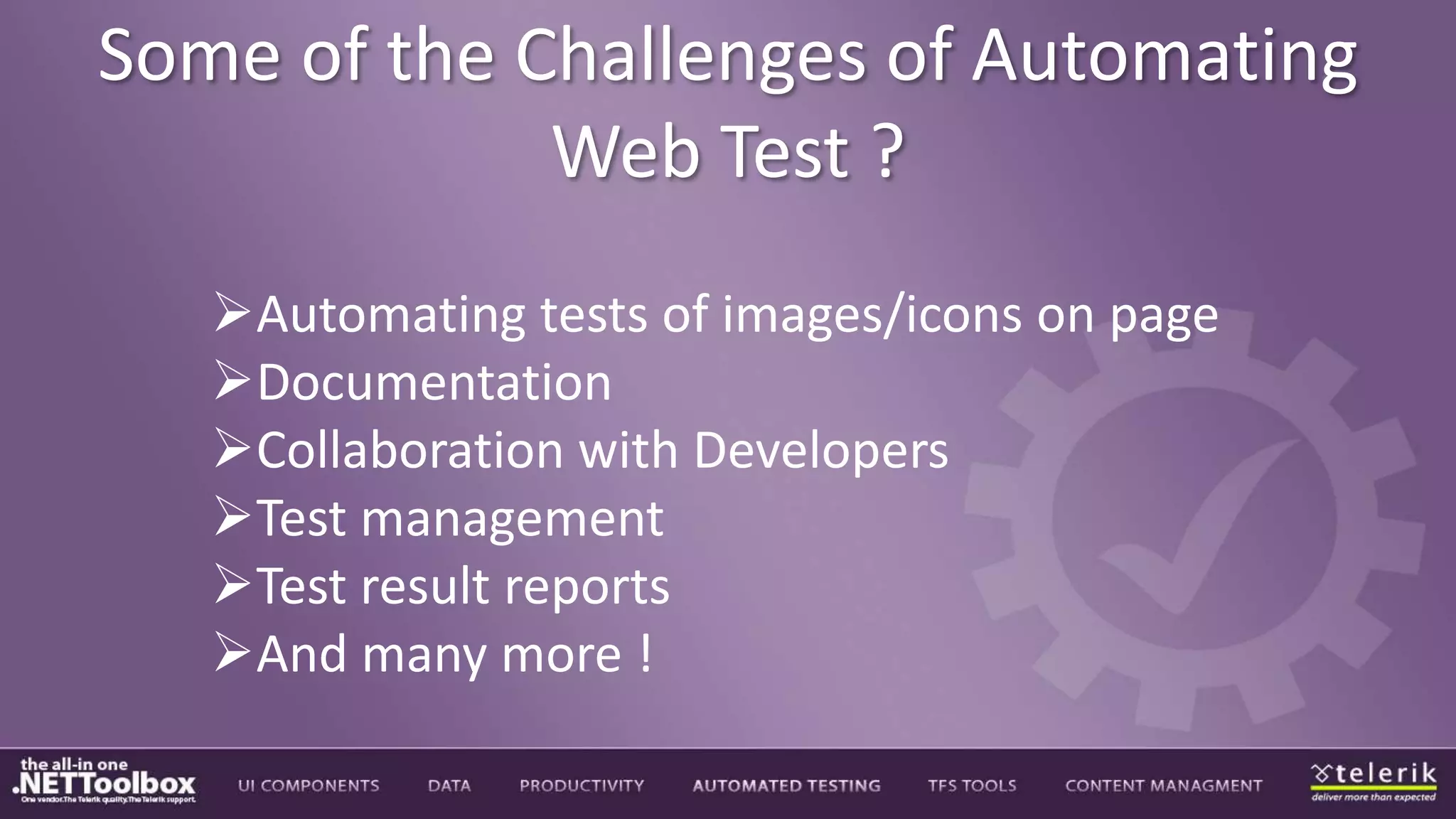 A Look Into Automated Web Ui Test Ppt