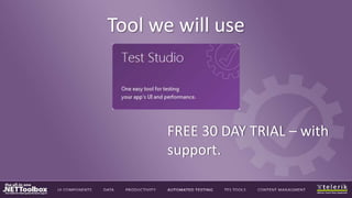 A Look into Automated Web UI Test | PPT
