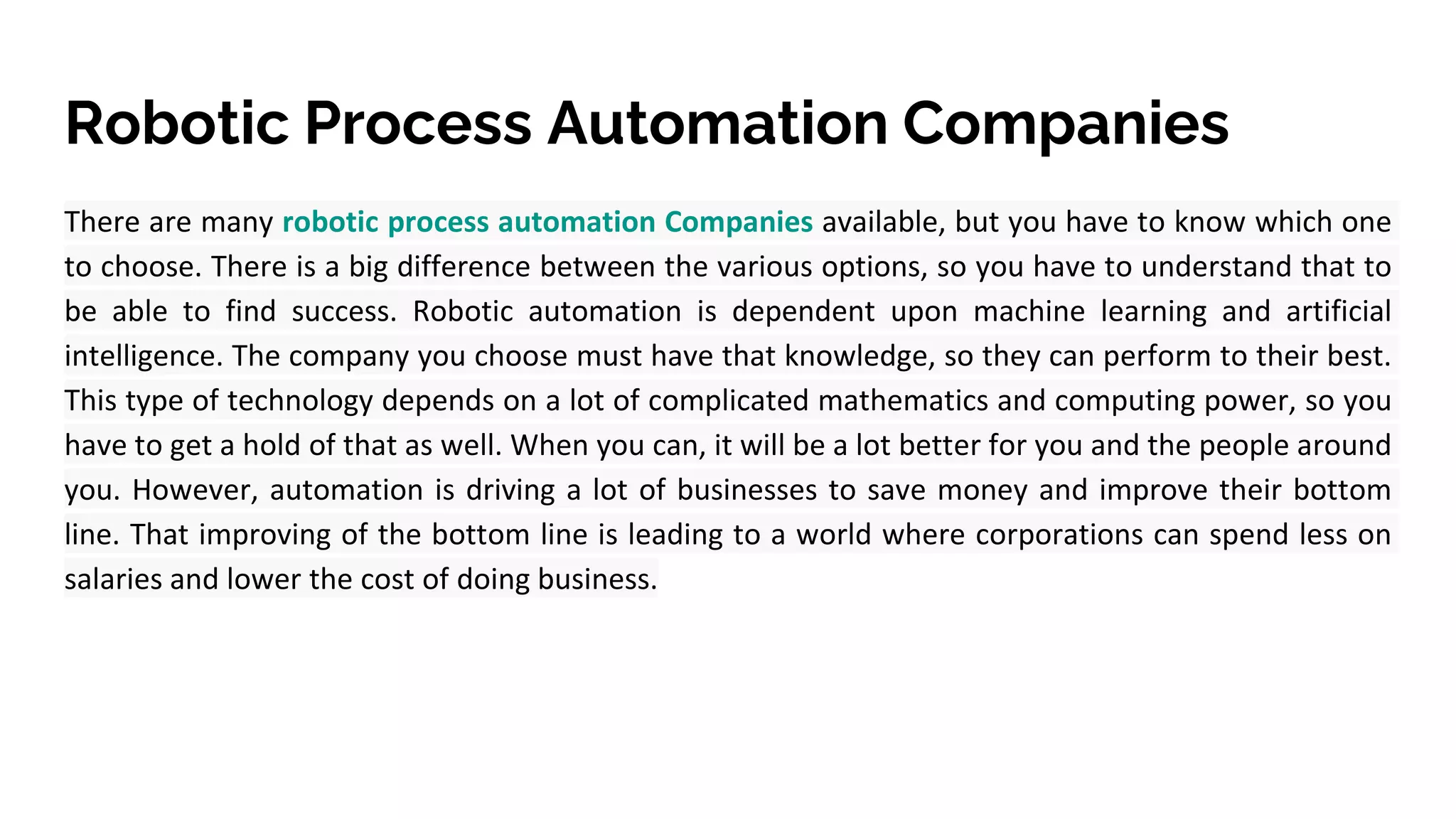 Automate Everything with Robotics | PPT