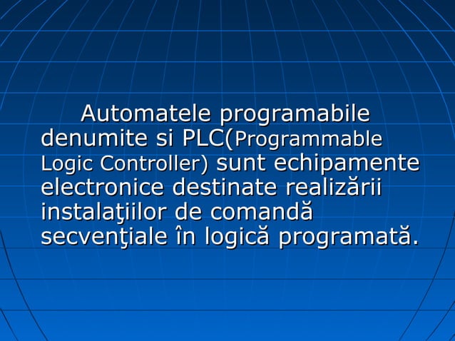 Automate programabile | PPT