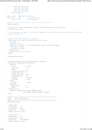 Automate sap security user audit | PDF