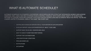 Automate schedule | PPT