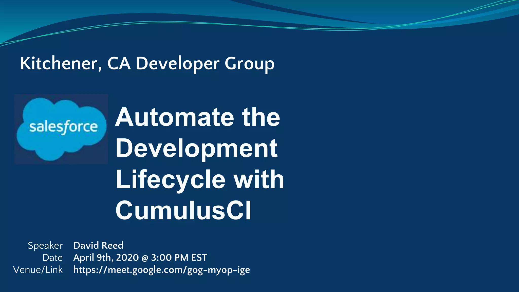 Automate the development lifecycle with cumulus ci on april 9th, 2020 | PPT