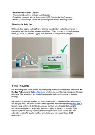 Automate Troubleshooting with Log Monitoring Tools.pdf
