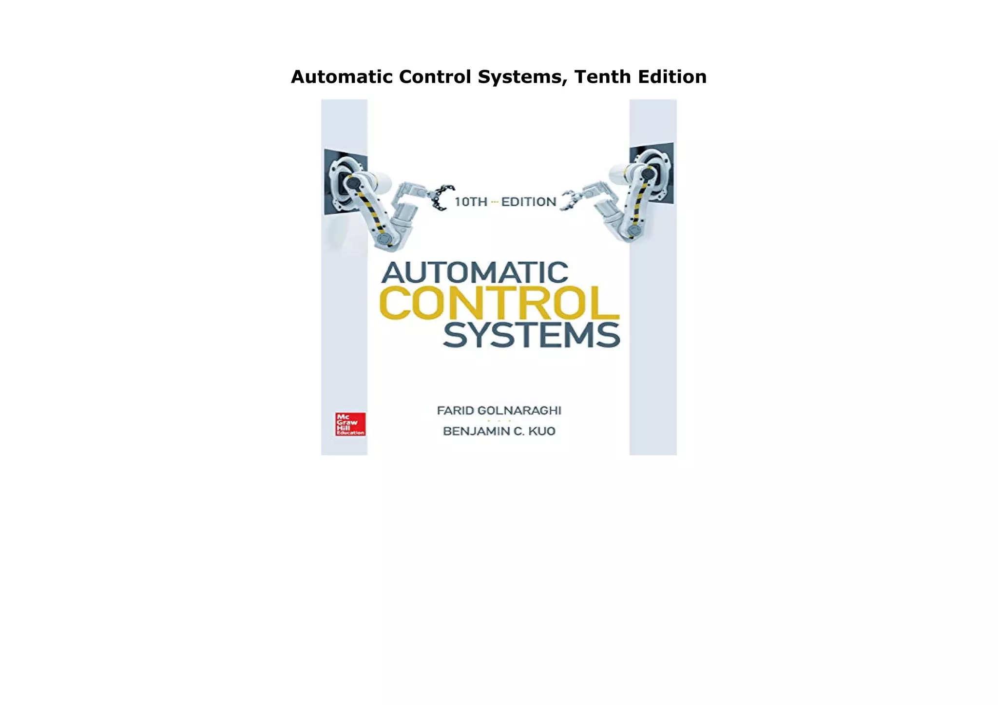 Automatic Control Systems, Tenth Edition | PDF