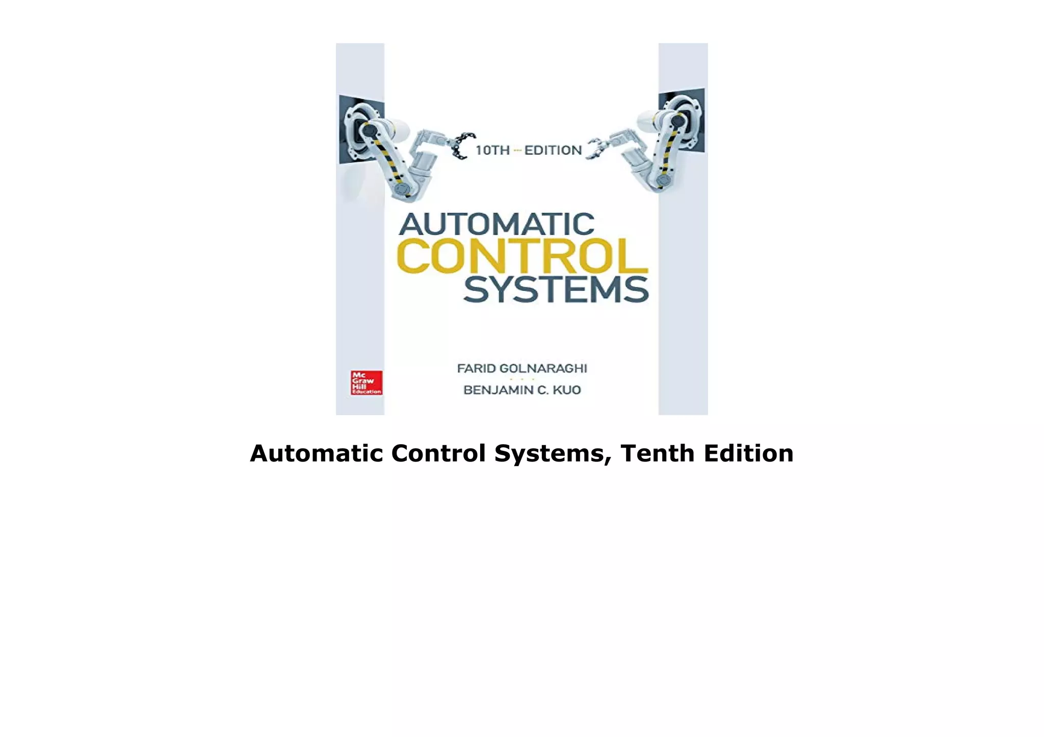 Automatic Control Systems, Tenth Edition | PDF