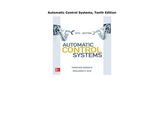 Automatic Control Systems, Tenth Edition | PDF