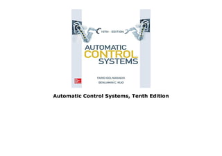 Automatic Control Systems, Tenth Edition | PDF