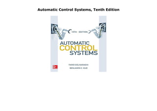 Automatic Control Systems, Tenth Edition | PDF