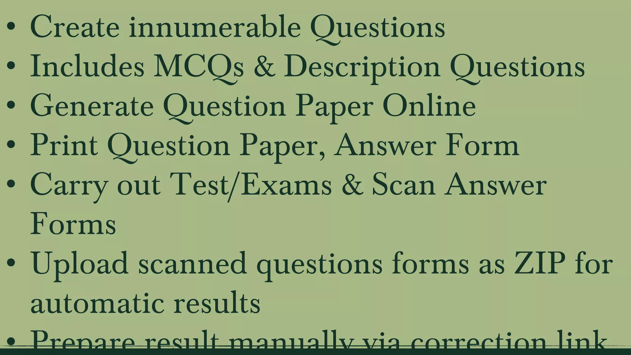 Automatic Question Paper Generator | PPT