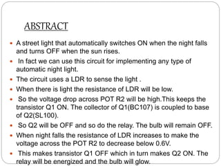 automatic-street-light-using-ldr-ppt.pptx | Consumer Electronics ...