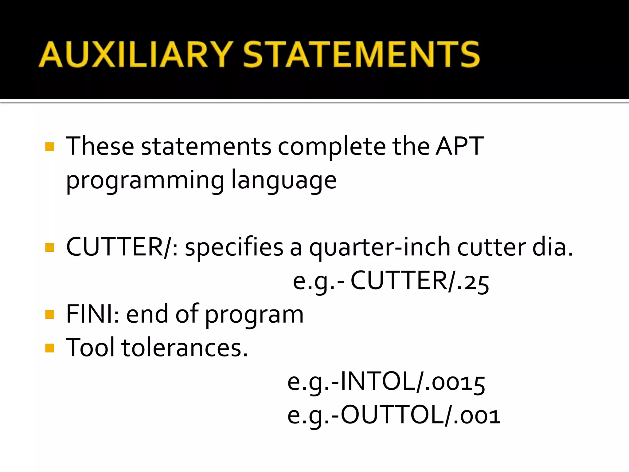 Automatically programmed tool (ATP) | PPTX